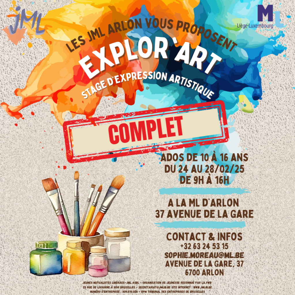 Stage Explor’ART – JML asbl